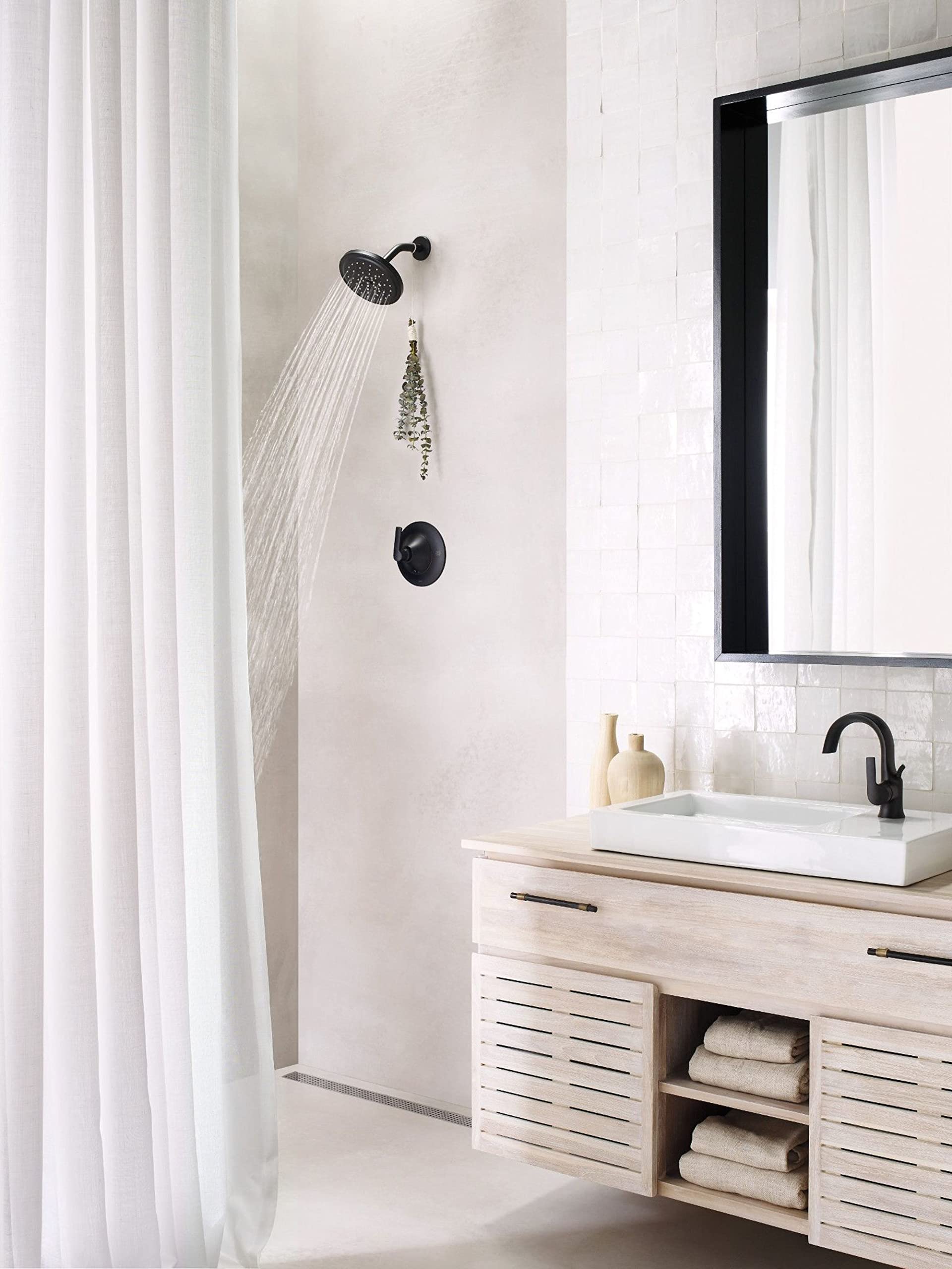 Moen Doux Matte Black Single Robe Hook, YB0203BL