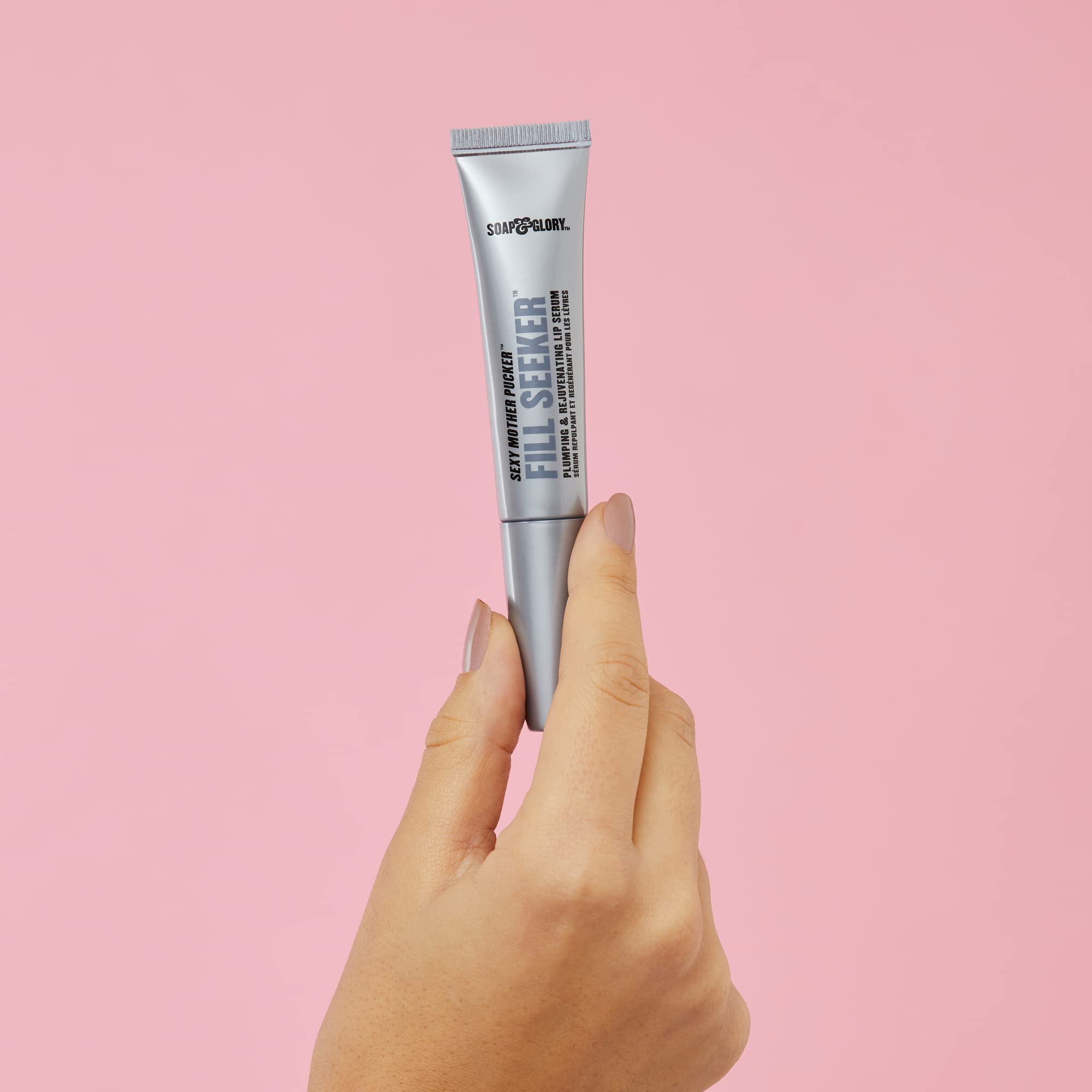 Soap & Glory SMP Fill Seeker Lip Plumper Gloss - Plumping Lip Gloss for Smooth & Moisturized Lips - Rejuvenating Lip Serum with Long-Lasting Hydration (0.5 fl oz)