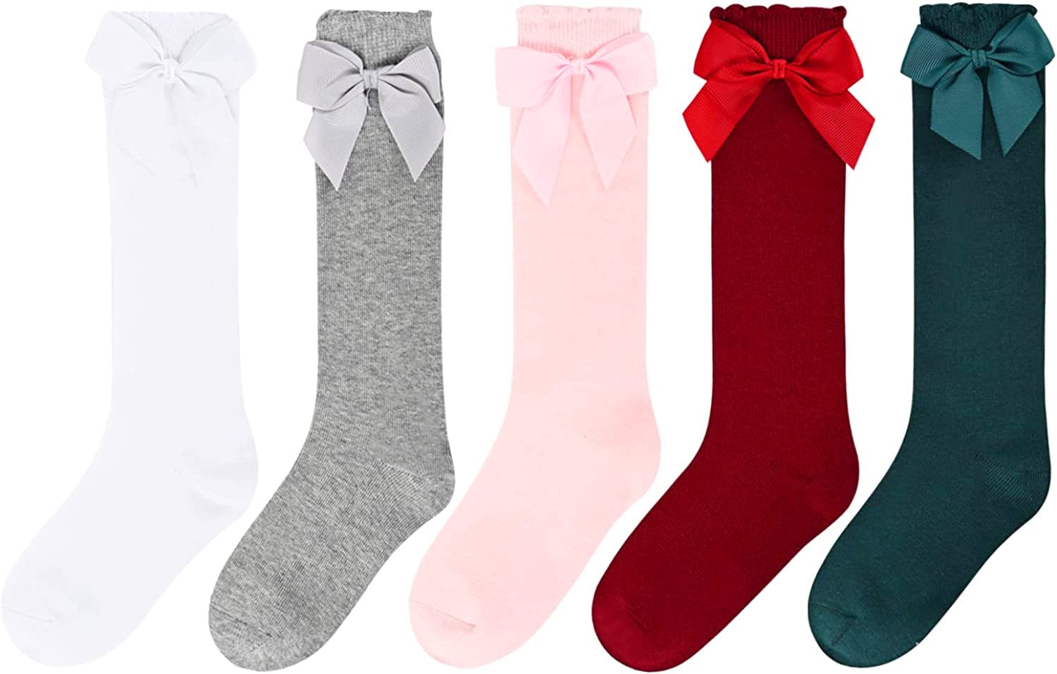 sockfun Baby Knee High Socks Infant High Socks Toddler Girl Long Socks, Newborn Thigh High Socks Toddler Knee Socks 0-9 Months