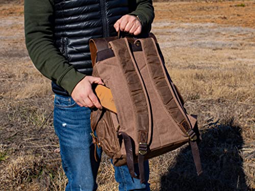 olpr. Canvas and leather backpack (Brown)