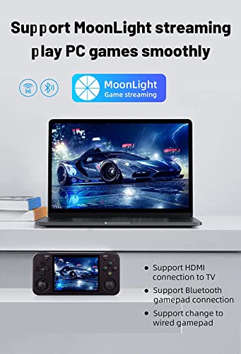 RG353M Handheld Game Console , Aluminum Alloy CNC Process Dual OS Android 11 + Linux System Support 5G WiFi 4.2 Bluetooth Built-in 64G SD Card 4452 Games U.S. Seller! (Anbernic RG353M Purple)