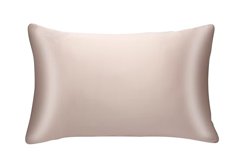 QUEEN BEE SILK - Silk Pillowcase for Hair and Skin - 22 Momme Mulberry Silk - Charmeuse Weave - Envelope Closure - Standard Size - Pink