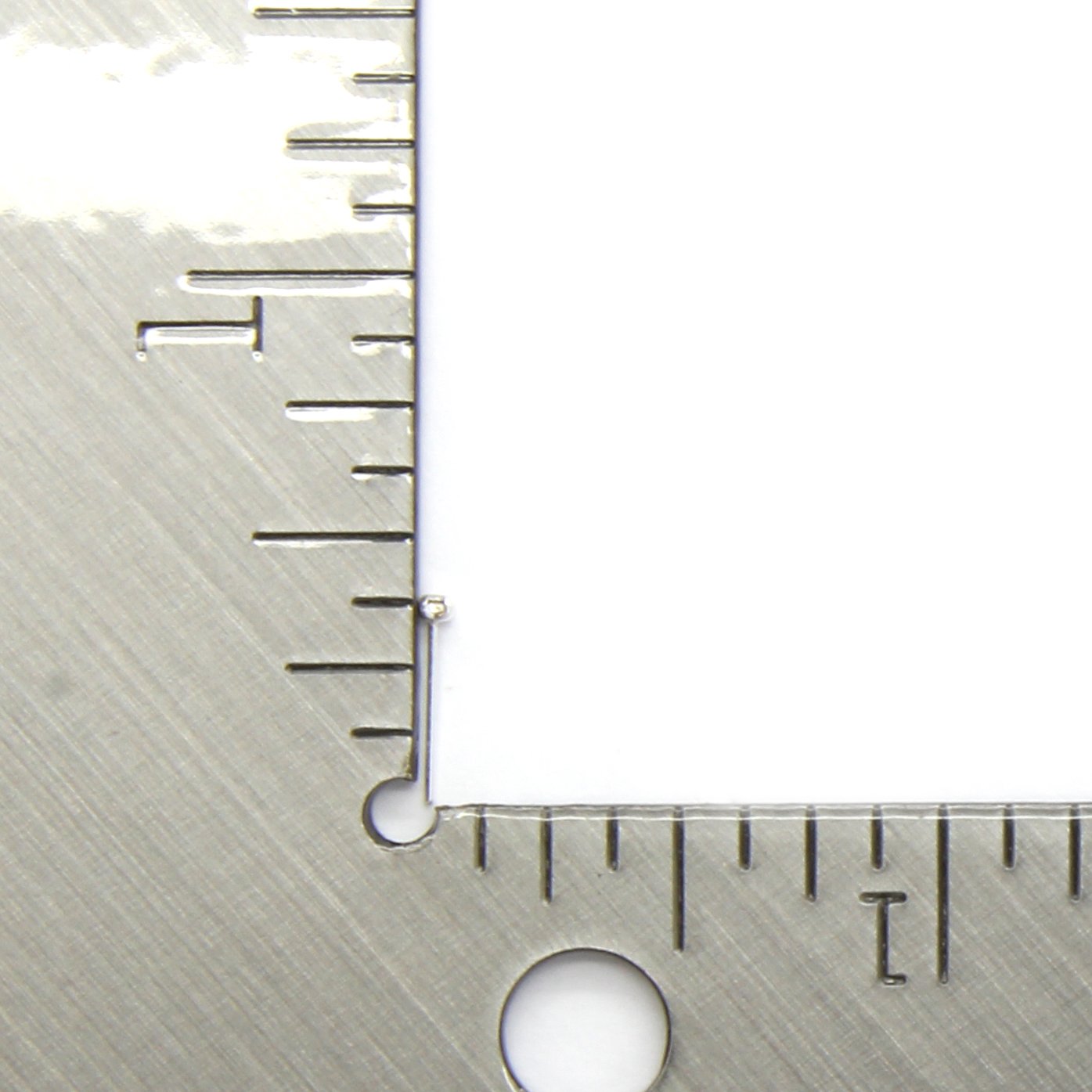 Clear Cz 925 Sterling Silver Nose Ring 1.5mm Prong Round Setting Straight Ended 3/8" 10 Pcs Set 1