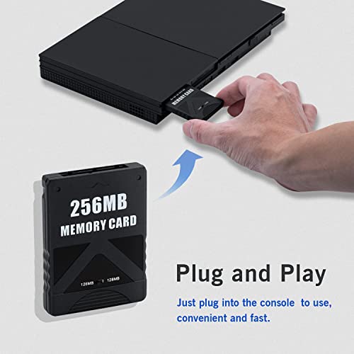 Mcbazel 256MB High Speed Game Memory Card for Playstation 2 - Black (1 Pack)
