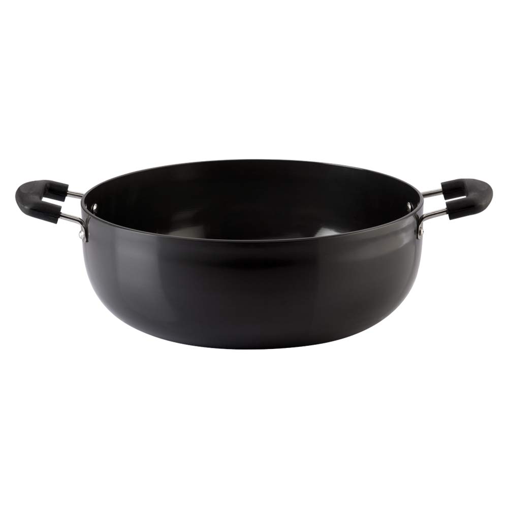 Vinod Hard Anodized Kadai with Stainless Steel Lid, 1.6-Liter