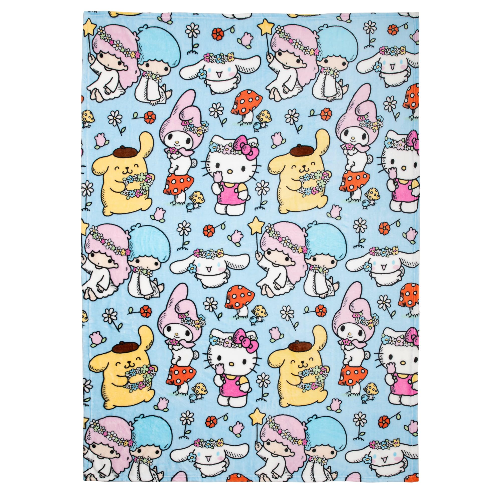 Hello Kitty Throw Blanket with Gift Box - Throw Measures 46 x 60 Inches β Super Soft Special Edition Fleece Bedding