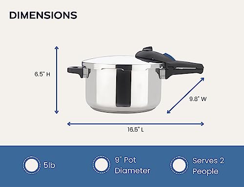 Zavor ZPot 4.2 Quart 15-PSI Pressure Cooker - Polished Stainless Steel