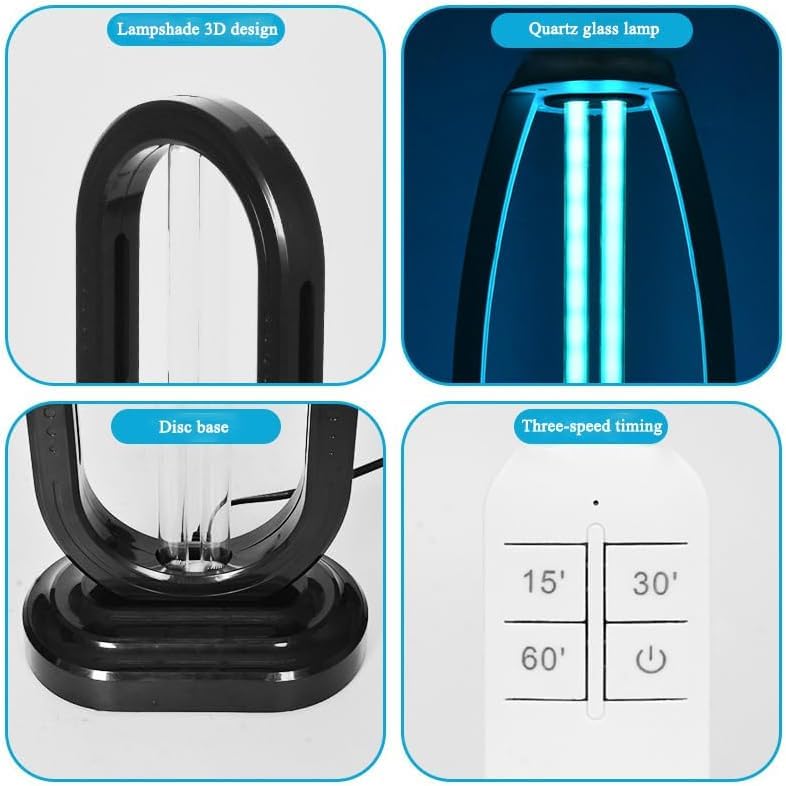 Lumivyx Haloclean Uv, with 3- Speed Timing and Remote Control ๐๐ฏ ๐๐๐ ๐๐ฎ๐ ๐ฌ (2, Black)