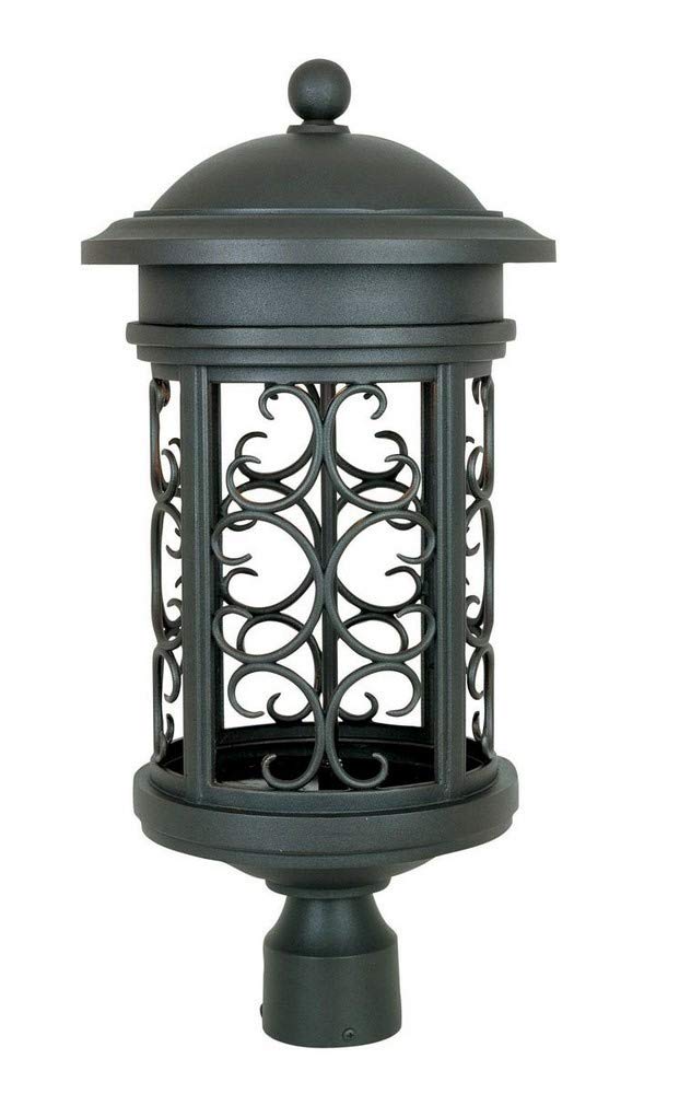 Designers Fountain 31136-ORB Ellington-DS Outdoor Post Lantern Light, 23in H, Oil Rubbed Bronze