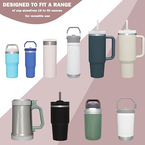 Water Bottle Pouch for Stanley 40 oz Tumbler with Handle - Gym Accessories for Women, Cup Belt Bag Compatible with Stanley/Simple Modern Tumbler Accessories(Pink)