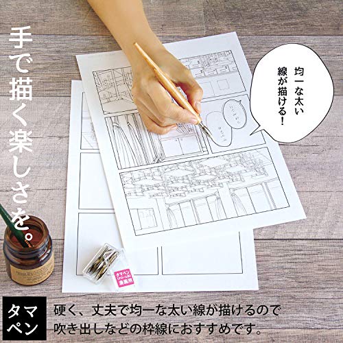ZEBRA Comic Pen Nib, Tama Pen Model, Pack of 10 (PT-6B-C-K)