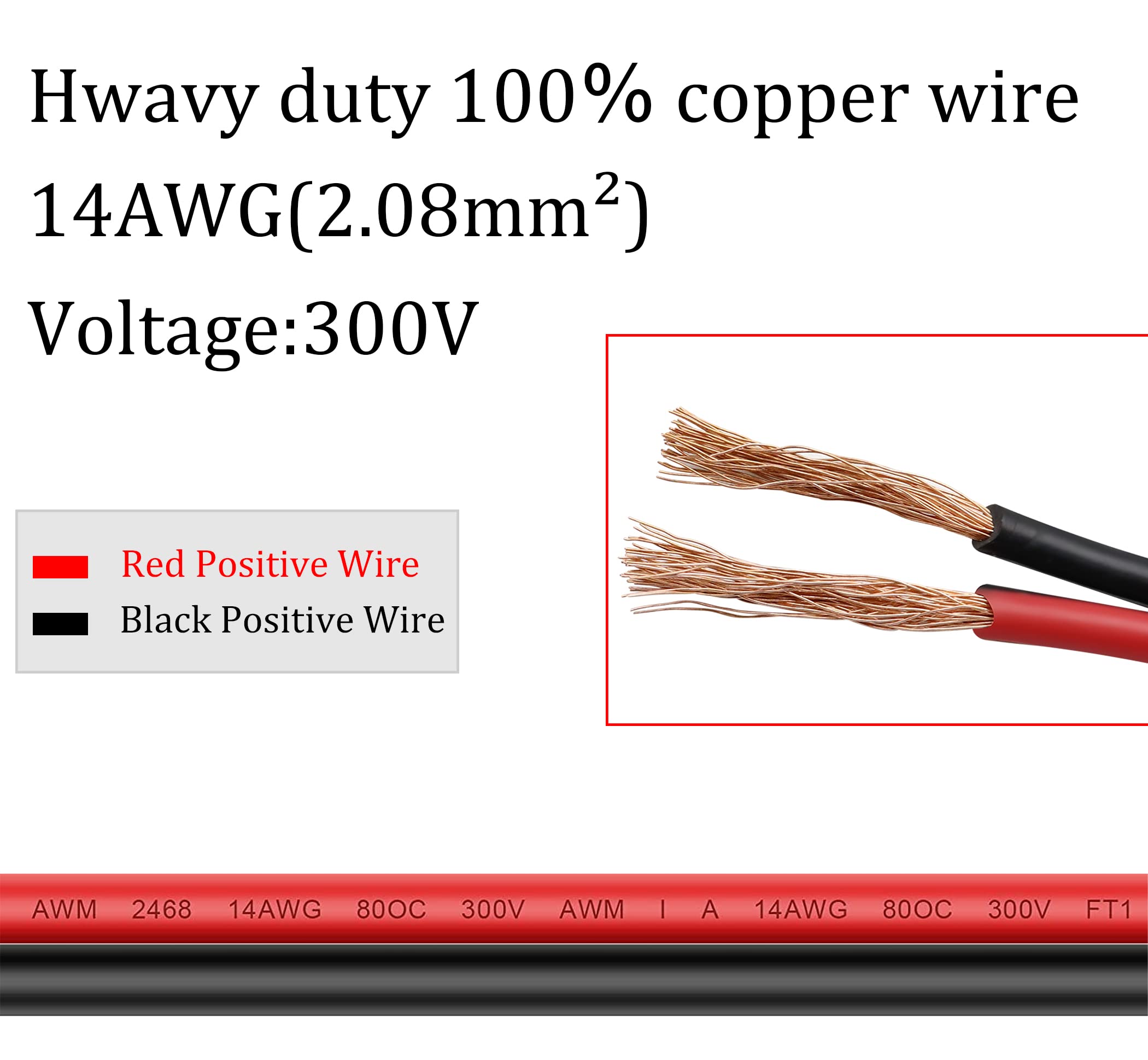 HCFeng 14AWG SAE to DC Power Cable SAE to DC5521 Female Adapter Cable withDC8*0.9/6.5*3/5.5*2.5/4*1.7/3.5*1.35(MM)/SAE Polarity Reverse Adapter for Solar Panel Charger (2ft/60cm)(2pack)