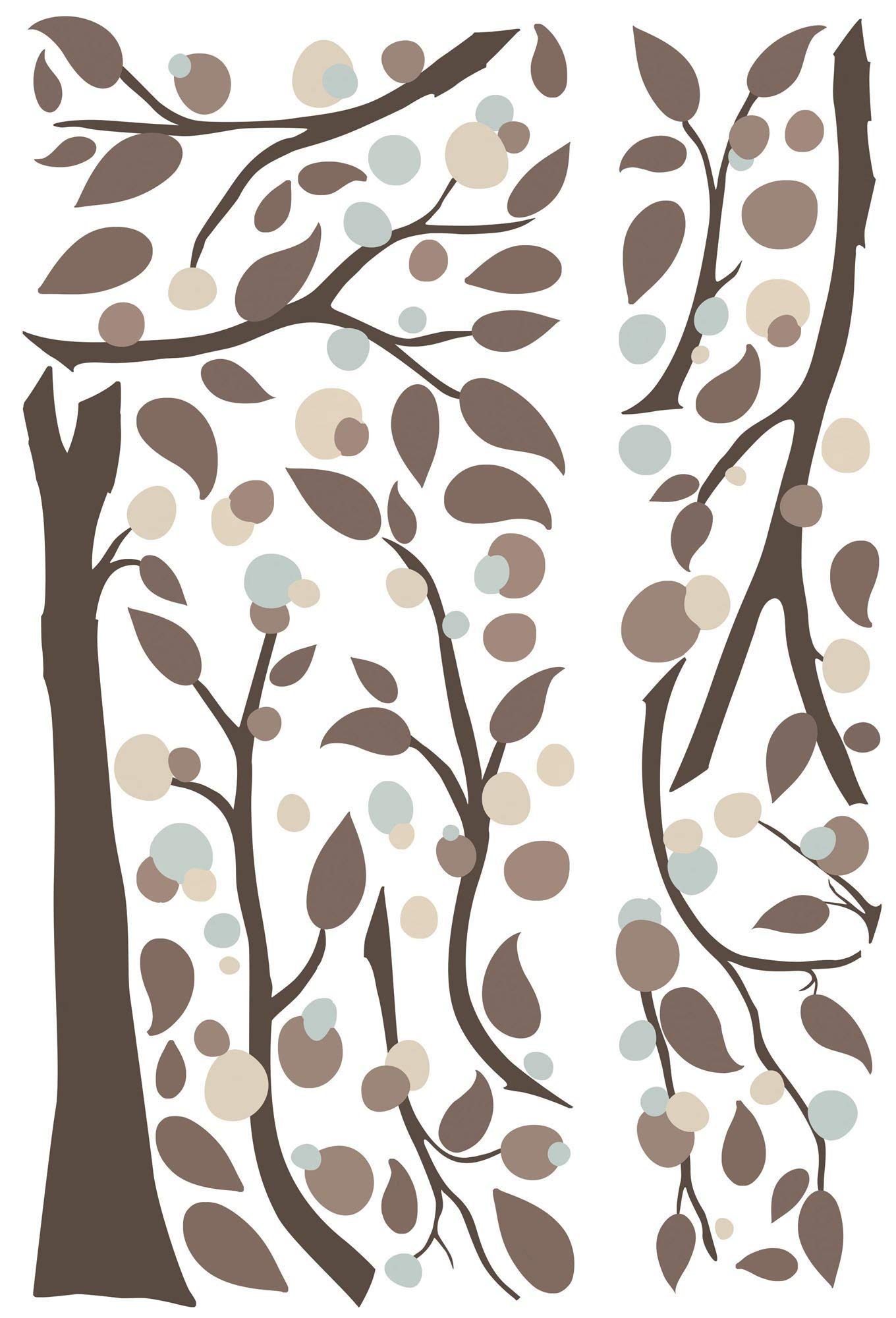 RoomMates RMK2365GM Mod Gray Tree Peel and Stick Giant Wall Decals