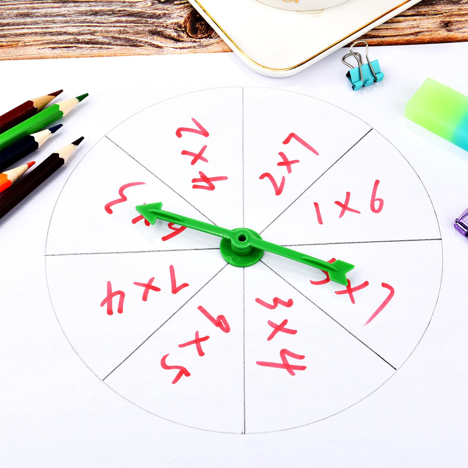 Tatuo 40 Pieces 4 Inch Game Spinner Plastic Arrow Spinners Board Magnetic Arrow Toys for Party School Home Usingboard Spinner 4 Colors