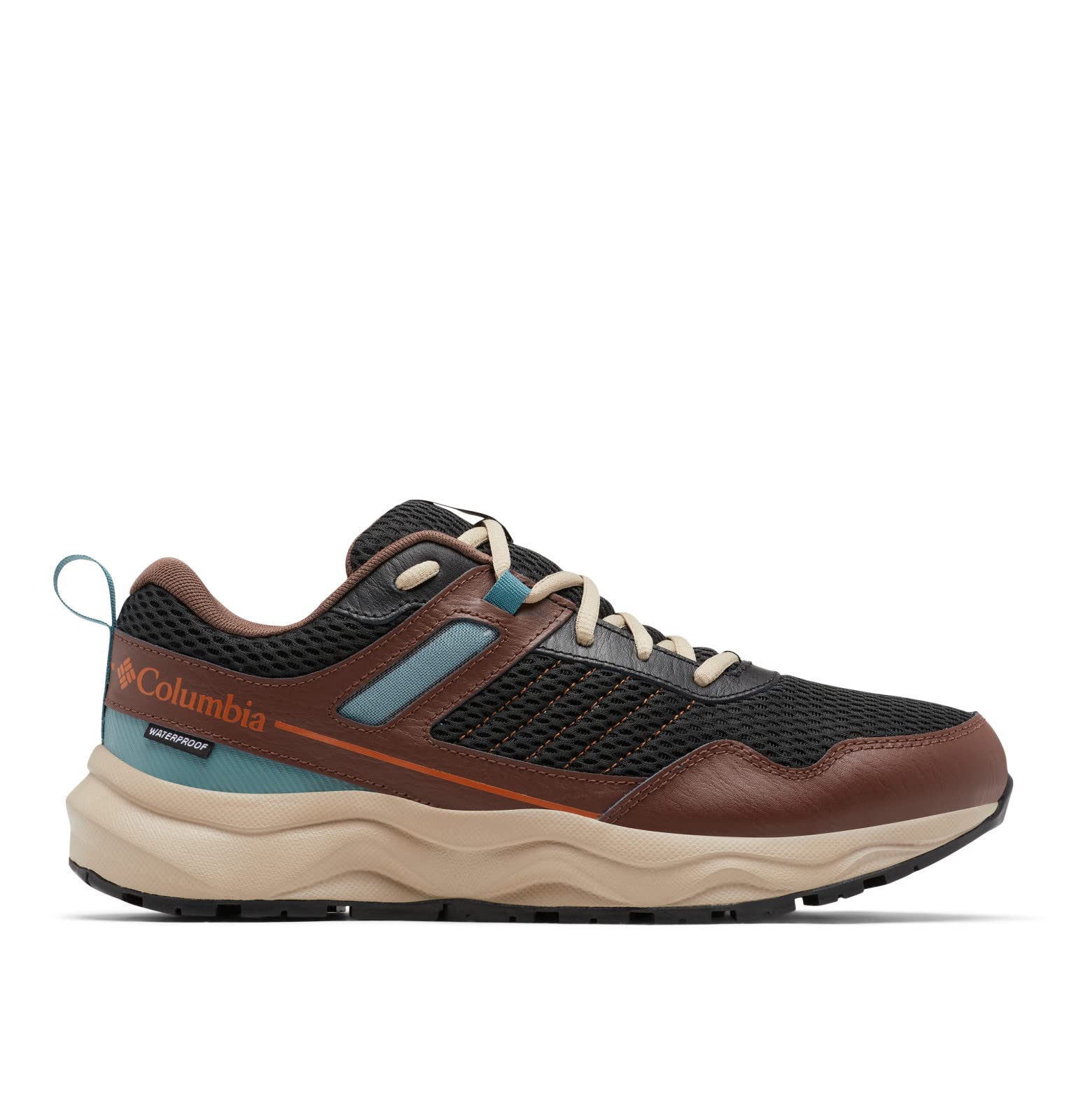 Columbia Men's Plateau Waterproof Hiking Shoe, Bison Brown/Warm Copper, 11.5