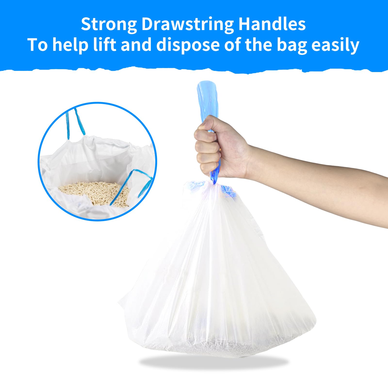 Cleanpethome 60 Count Waste Bag, 15 Liters Capacity, Animal Waste