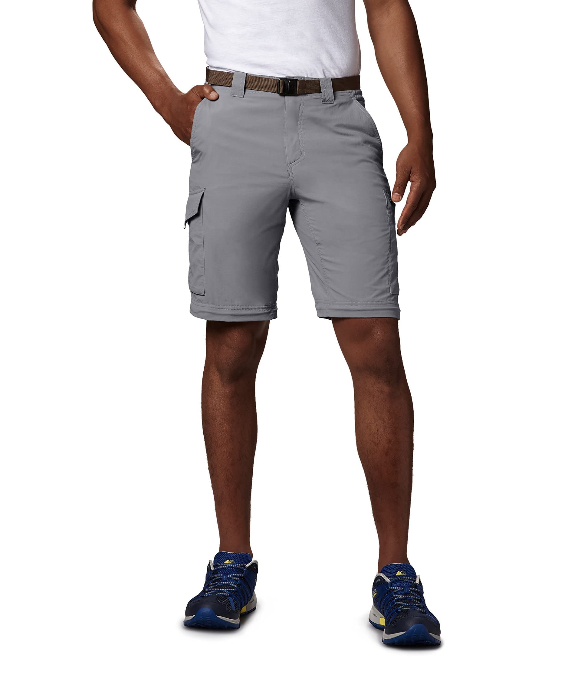 Columbia Men's Silver Ridge Convertible Pant, Grey, 44W x 32L Big