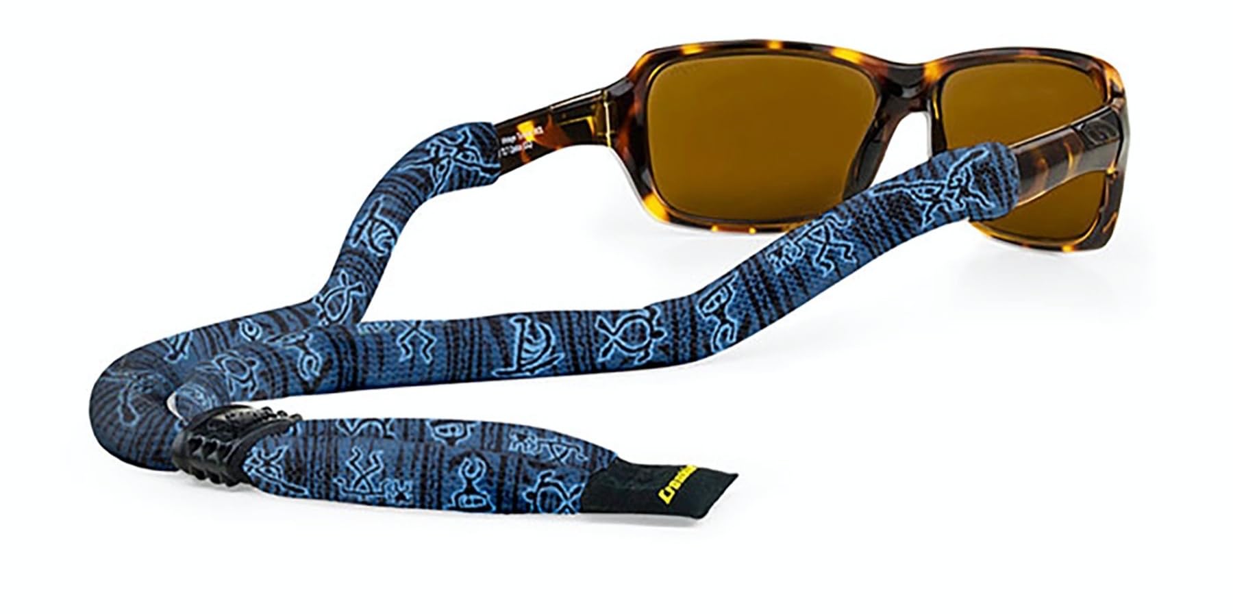 Croakies Suiters Glasses Strap, Petroglyph Blue, 28" x 1/2"