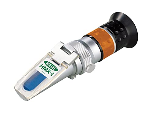 Vee Gee Scientific HMX-1 Premium Honey Refractometer with ATC, Industrial-Grade, Triple Scale (Honey Moisture: 13-27%, Brix: 58-92%, Baume: 38-43°), 5-Year Warranty Included