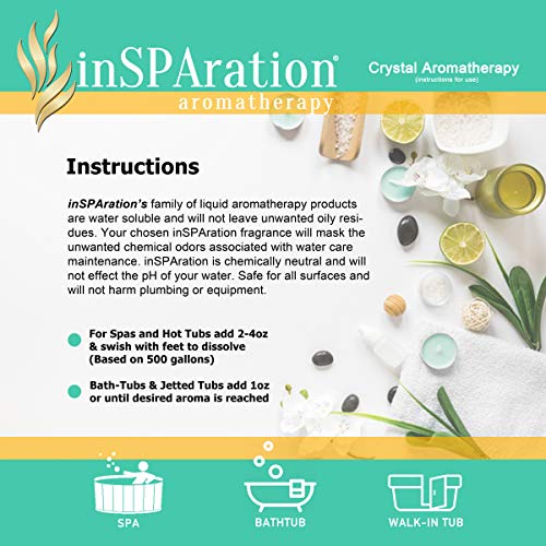 InSPAration 7460C Hawaiian Sunset Crystal for Spa and Hot Tubs, 19-Ounce,Orange