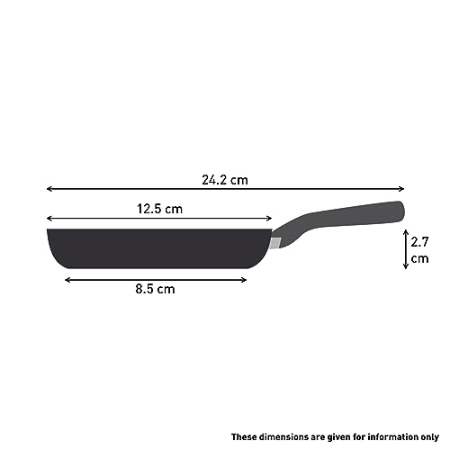 Tefal Ideal Mini One Egg Wonder Non-Stick Frying Pan, 12 cm, Non Induction, Black,package may vary