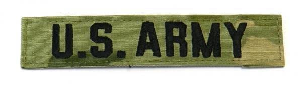 Mil-Bar OCP US Army Nametape w/Velcro- Single