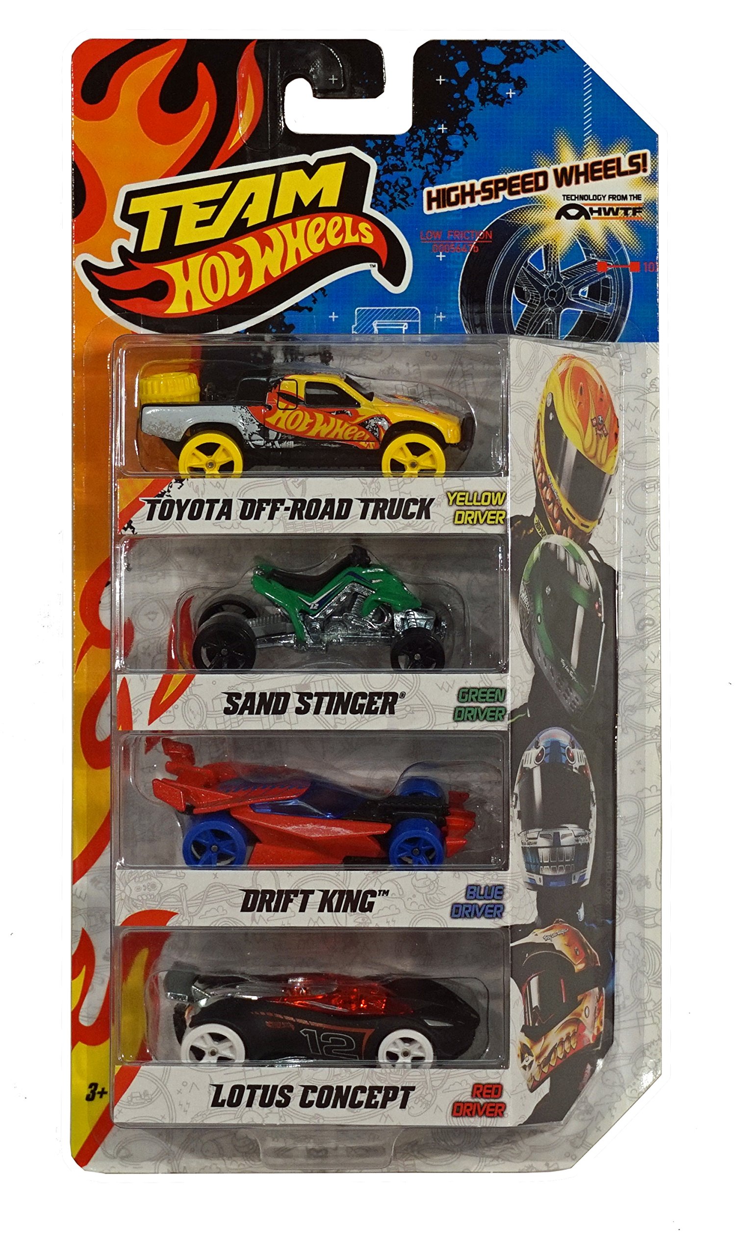 Team Hot Wheels Vehicle 4-Pack