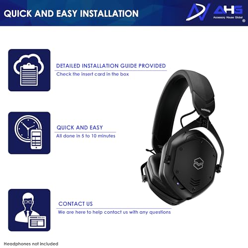 Premium Replacement Crossfade Wireless Ear Pads Cushions Compatible with V-Moda Crossfade 3 Wireless Crossfade M-100 Master Crossfade 2 Wireless Crossfade Wireless Crossfade M-100 Crossfade LP2 / LP