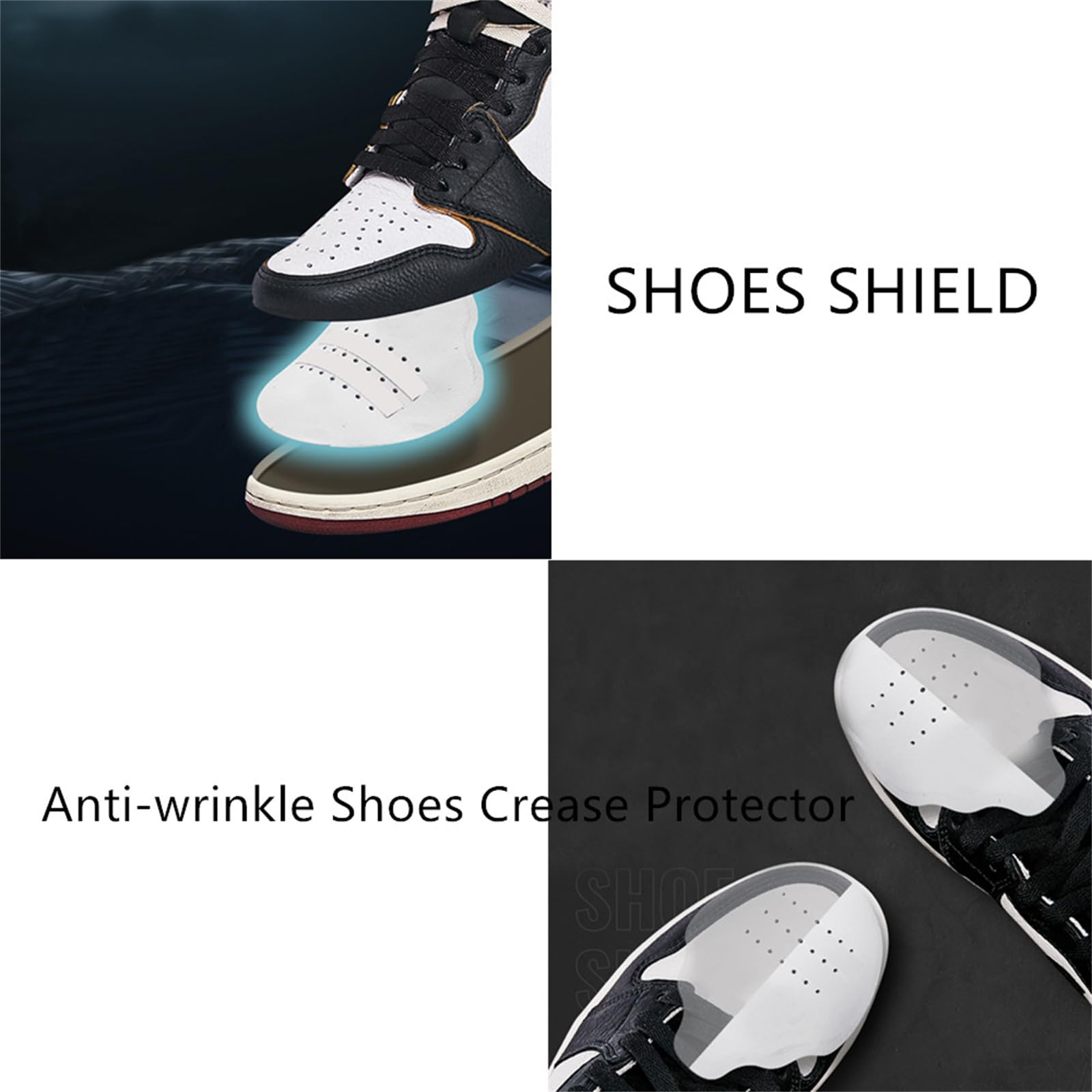 DECKER EVA Anti-wrinkle Shoes Crease Protector Toebox Decreaser Comfortable Prevent Shoes Crease Indentation (Medium)