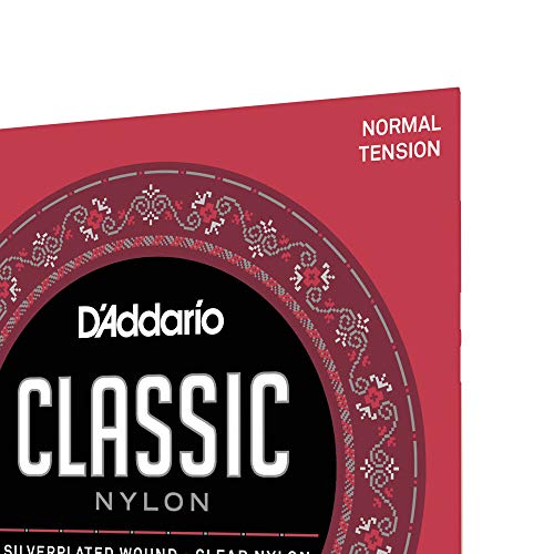 D'Addario EJ27N Student Nylon Classical Guitar Strings, Normal Tension
