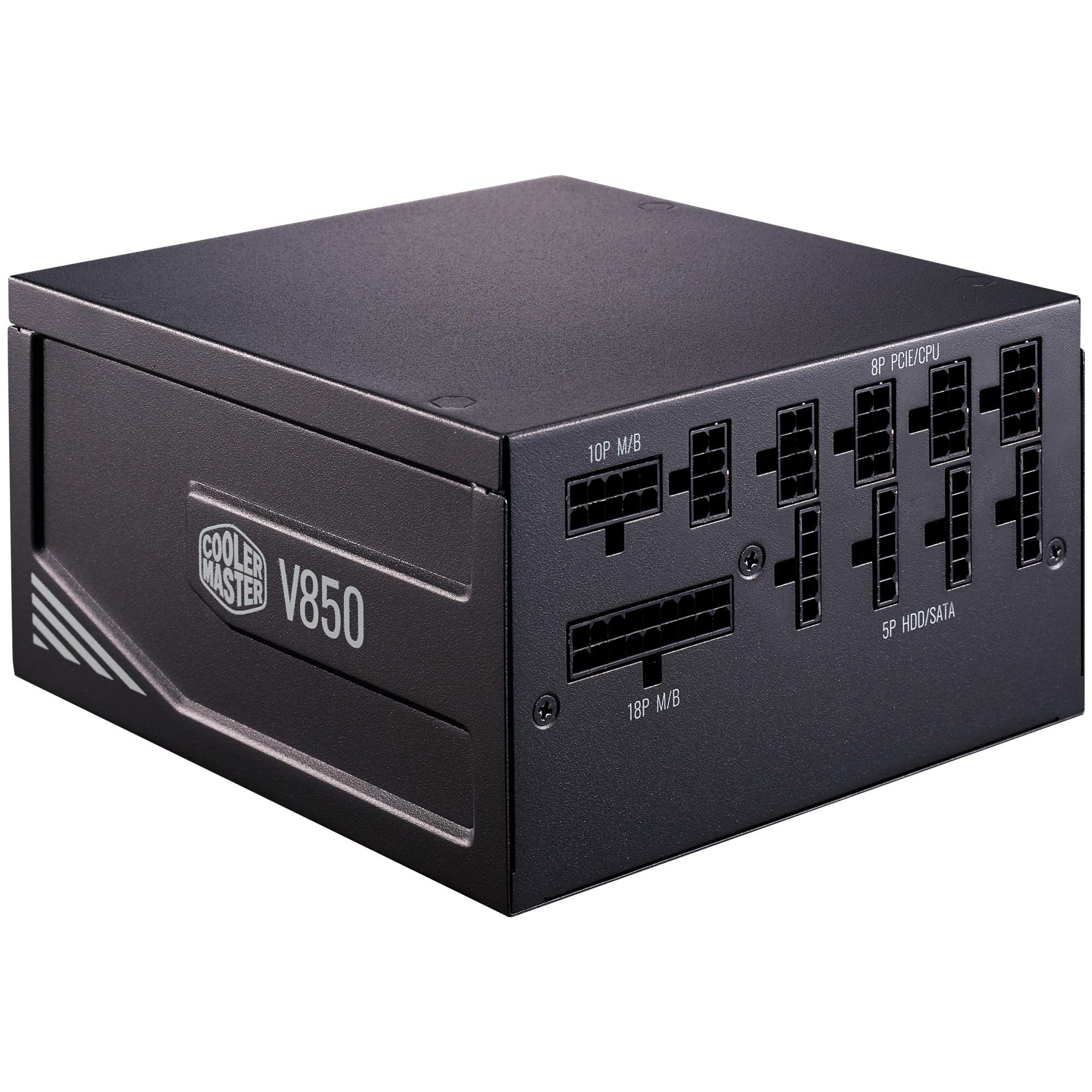 Cooler Master V850 Gold V2 Full Modular,850W, 80+ Gold Efficiency, Semi-fanless Operation, 16AWG PCIe high-Efficiency Cables