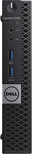 Dell Optiplex 7040 Micro Desktop Computer PC, Intel Quad Core i5, 16GB RAM, 512 GB SSD, Windows 10 Pro, New Periphio Webcam, Periphio Wireless Keyboard & Mouse (Renewed)