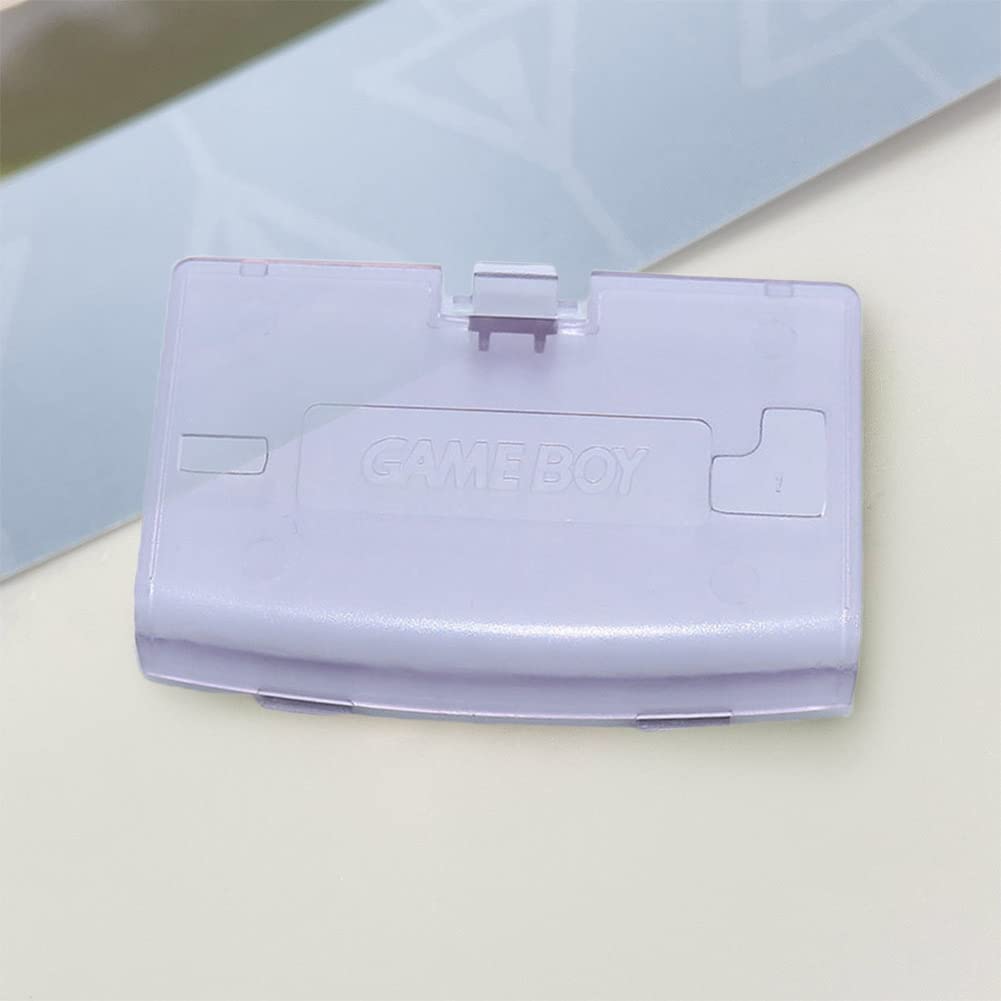 Clear Purple Battery Cover Case Back Door Part for Nintendo Gameboy Advance GBA