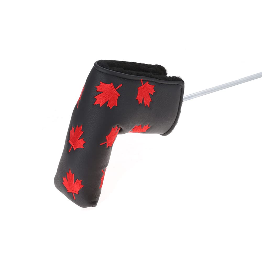 Dark Horse Golf Putter Head Cover headcover Red Maple Leaf Fit All Brands Scotty Cameron Ping TaylorMade Odyssey Callaway Titleist