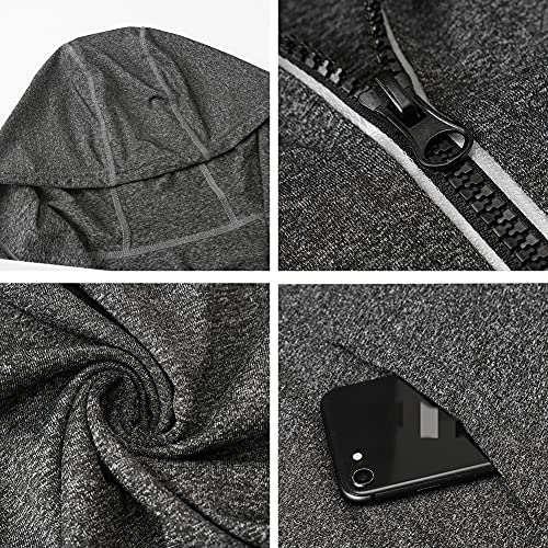 MEETYOO mens Running for Men outerwear jackets, Grey, Small US