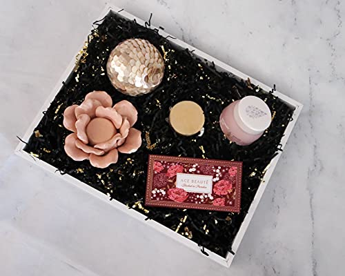 MagicWater Supply - 2 oz - Black & Gold - Crinkle Cut Paper Shred Filler great for Gift Wrapping, Basket Filling, Birthdays, Weddings, Anniversaries, Valentines Day, and other occasions