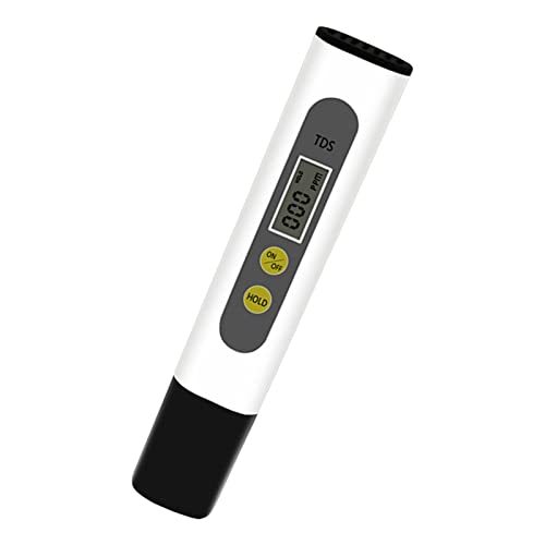 Gralara Water Meter Tester Tester LCD Screen, Water Measurement Tool Accurate Analysis Water Quality Test Pen for Drinking Water Household, Black