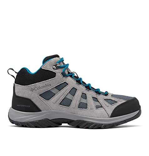 Columbia mens Redmond Iii Mid Waterproof Hiking Shoe, Graphite/Black, 10.5 US