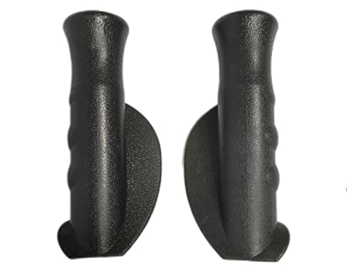 Universal Rollator Hand Grip,Replacement Parts for Rollator and Wheelchair,Universal Hand Grips Anatomical Pair for 4-Wheel rollator (1Pair(Left/Right),Black)