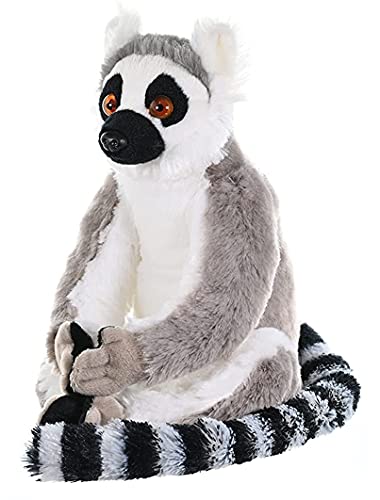 Wild Republic Ring Tailed Lemur Plush, Stuffed Animal, Plush Toy, Gifts for Kids, Cuddlekins 12 Inches