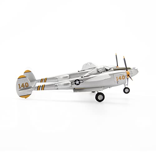 RoofWorld 1/72 Scale Replica Fighter Airplane Military Aircraft Model P-38 Fighter Lightning WWII Model Plane USA Army Military Models Collection