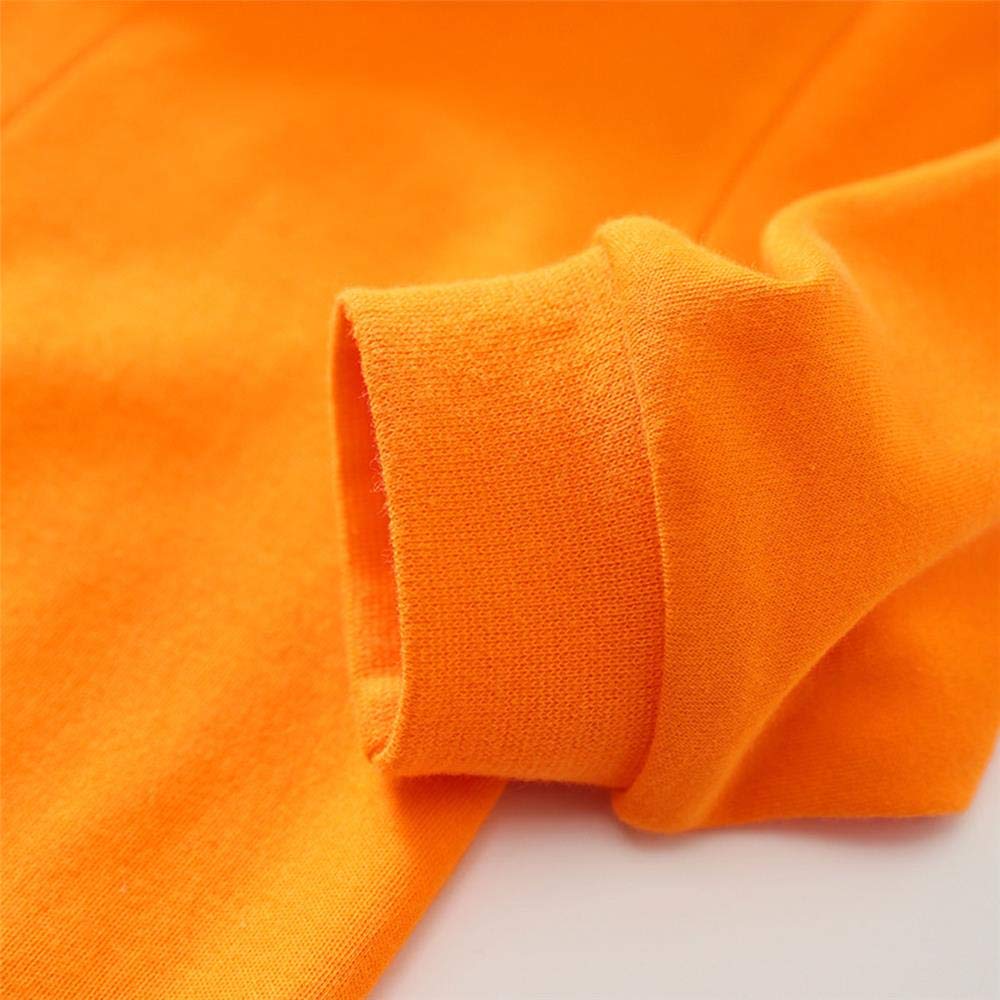 daimengmeng Baby Romper Boys Girls Newborn Cartoon Cosplay Outfits Button Cotton Jumpsuits Orange 9-12 Months/80