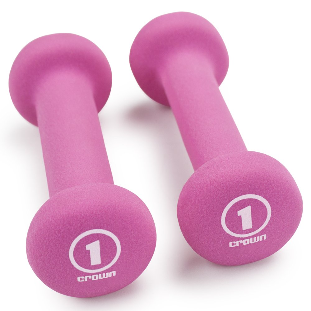 Crown Sporting Goods Pair of Neoprene Body Sculpting Hand Weights (10 LB)