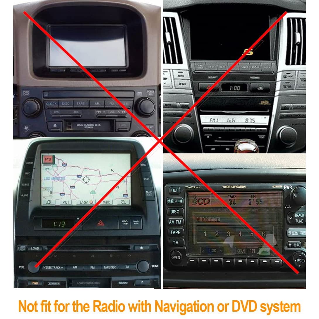 Yomikoo Car Auido AUX Input, 3.5mm AUX Adapter CD Changer for Toyota Camry 2005-2011, Avensis 2003-2011, Corolla 2005-2011, Tacoma 2004-2008, RAV4 2004-2011