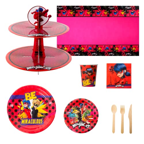 Miraculous Ladybug Party Sticker Sheets – 10 Sticker Sheets - Celebration, Birthday Party, Toddlers - Cat Noir - Party Supplies - Officially Licensed (10 Sticker Sheets)