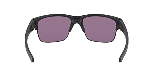 Oakley Men's OO9316 Thinlink Rectangular Sunglasses, Matte Black/Jade Iridium, 63 mm