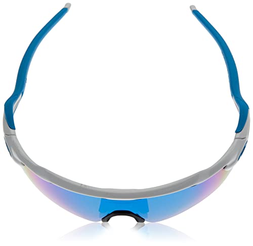 Oakley Men's OO9208 Radar EV Path Rectangular Sunglasses, Polished White Blue/Prizm Sapphire, 38 mm