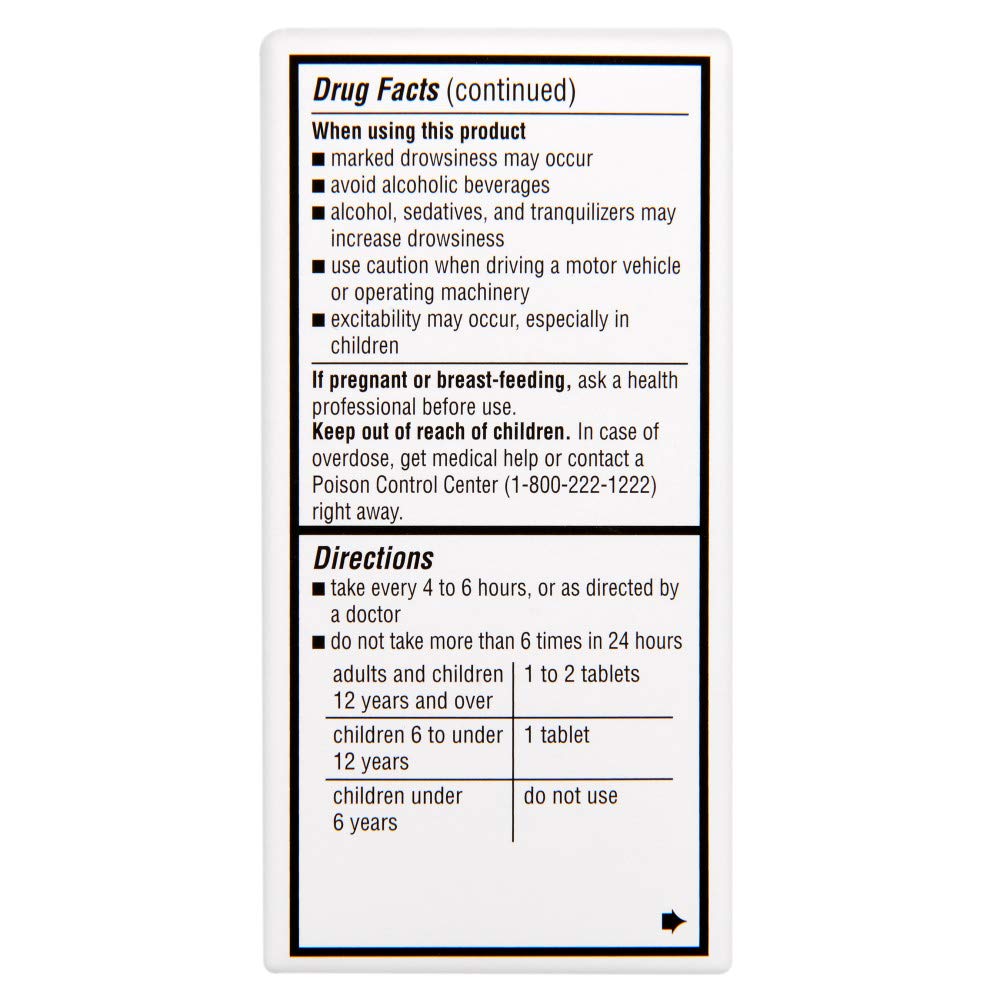 Rite Aid Antihistamine Allergy Relief with Diphenhydramine | Allergy Medicine | Easy-to-Swallow Small Tablet Size Allergy Relief | Common Cold & Respiratory Allergy Medication (200 Count)