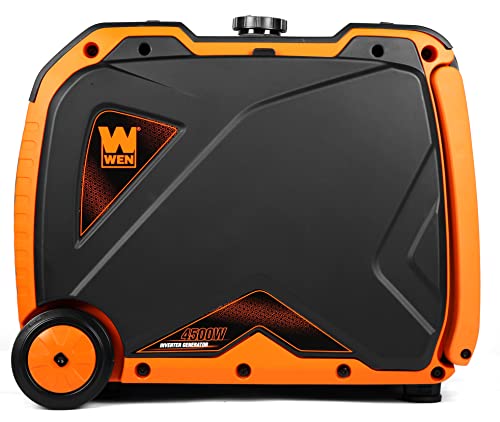 WEN 56450iX Dual Super Quiet 4500-Watt RV-Ready Portable Inverter Generator with Fuel Shut-Off and CO Watchdog Black