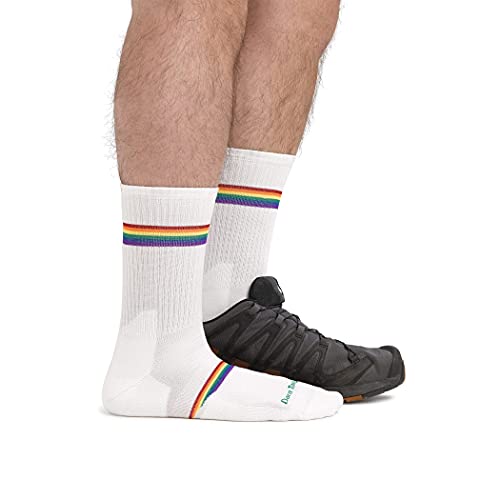 Darn Tough 1111-C-1001-05 Prism Crew Lightweight with Cushion Black Large